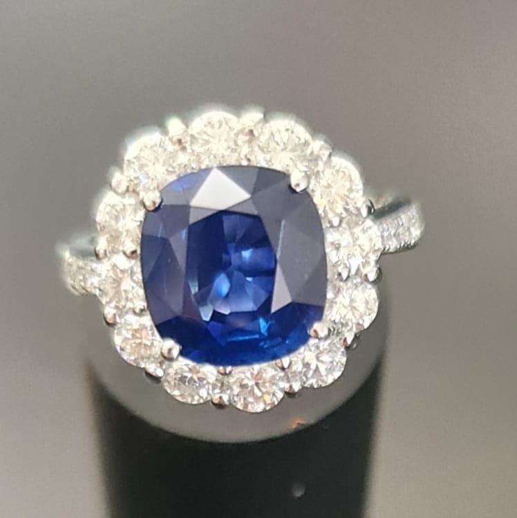 Statement rings for women, Cocktail Rings, Large sapphire diamond Rings ...